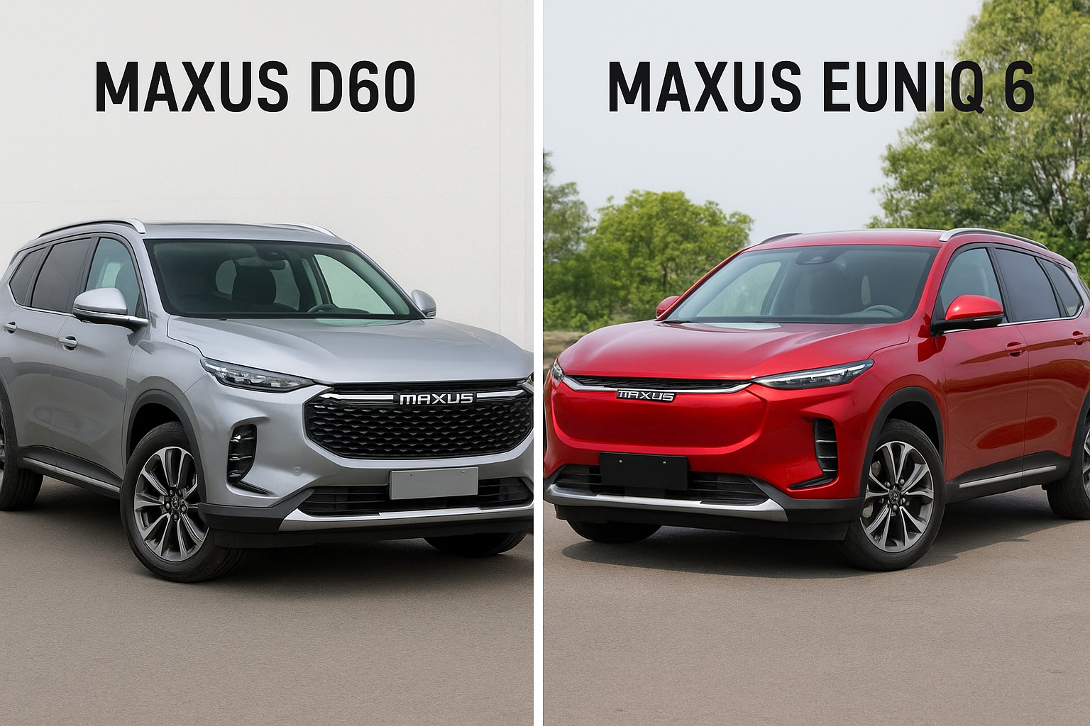 MAXUS D60 & EUNIQ 6: A Comparison of Diesel and Electric SUVs by Asiau