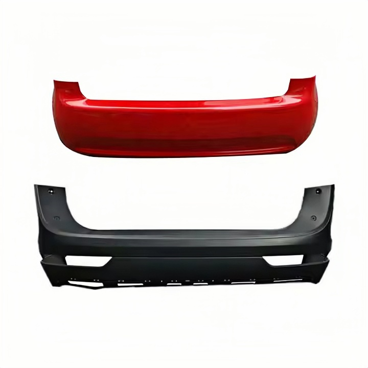 Introduction of the rear bumper upper section, rear bumper side panels