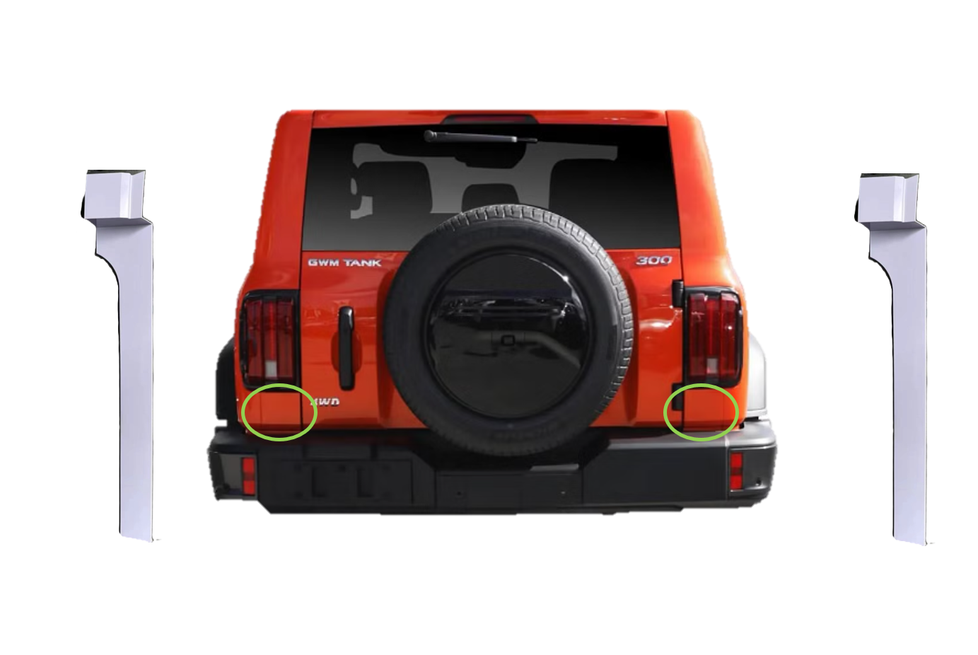 TK0031 TK0080 | GWM TANK 300 Tail Lamp Trim Panel 2804133XKM01A 280413