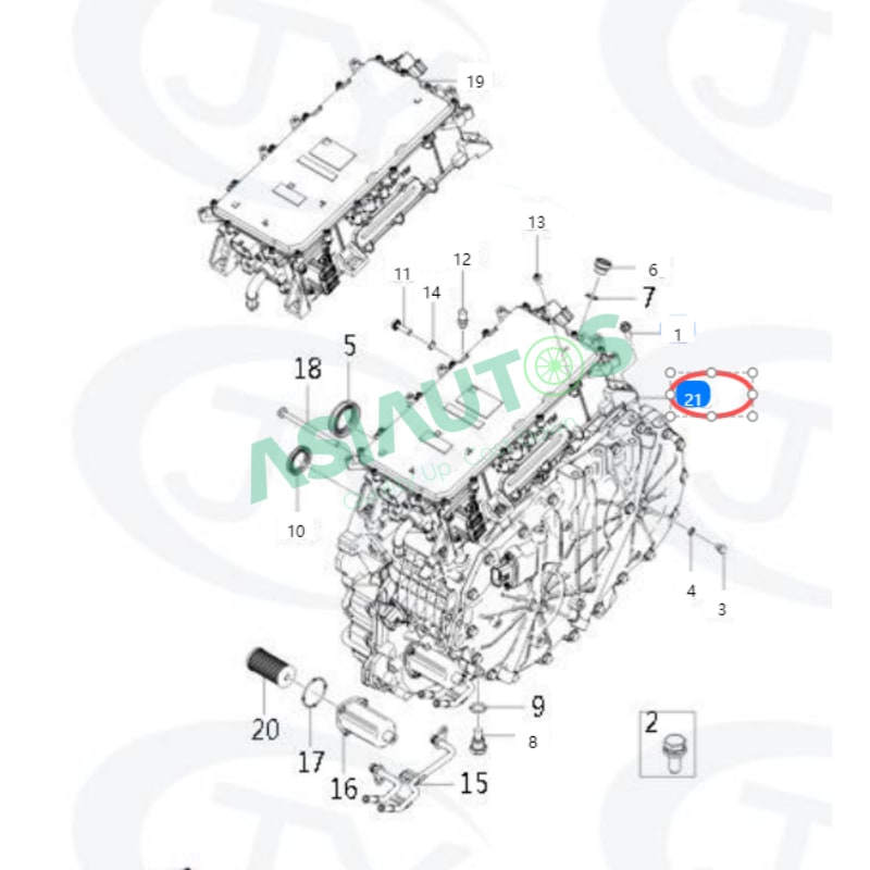JA1271 | JAECOO J7 Automatic Transmission Assembly 901000423AA 2024 Hy
