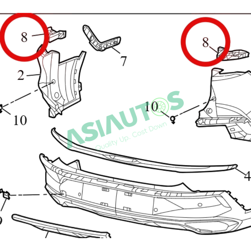 MA6288 | MAXUS/LDV D60/EUNIQ 6/MIFA6 SGE 1.5T Plus 2021 Mounting brack