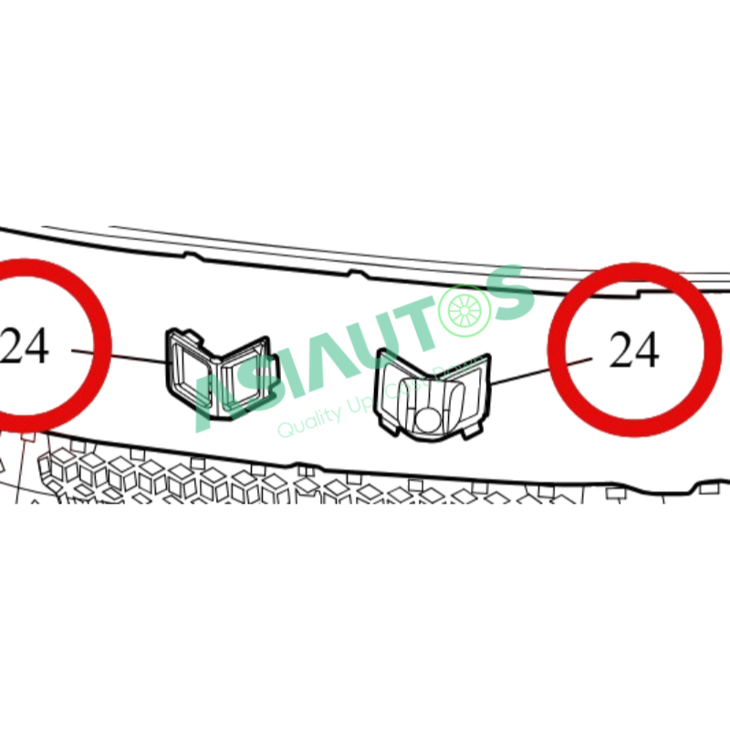 MA7075 | MAXUS/LDV Deliver7/eDeliver7 2025 Front bumper shield cover C